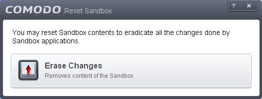 Reset Sandbox, Sandbox Computer Security, Network Access | Internet Security v6.3